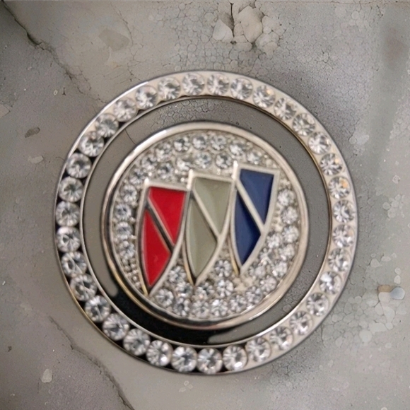 Other | Buick Emblem 2pc Metal Car Push Start Button Cover Rhinestone ...